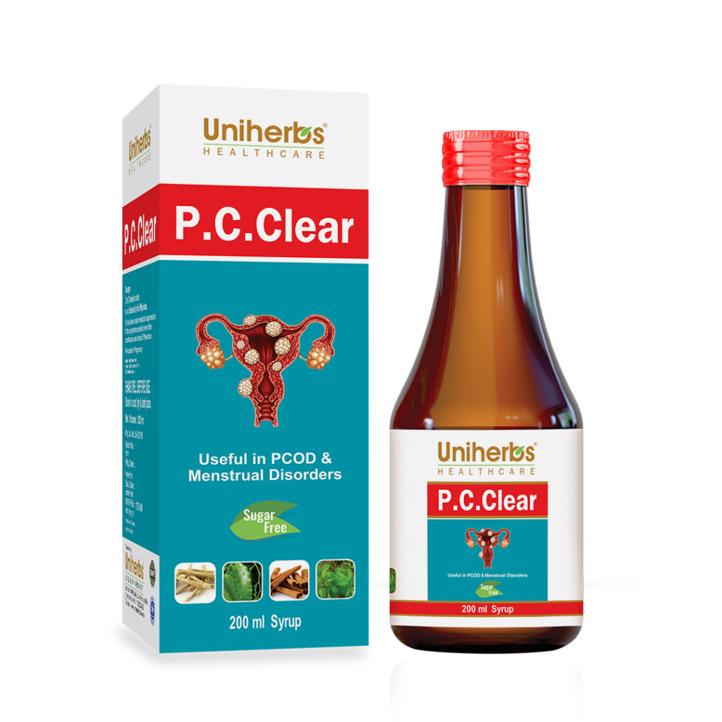 Uniherbs P.C. Clear Syrup for Women PCOD PCOS Supplement Supports ...