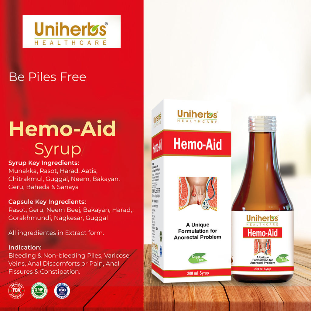 Uniherbs Hemo Aid Syrup to Improve Digestion & Preventing Constipation ...