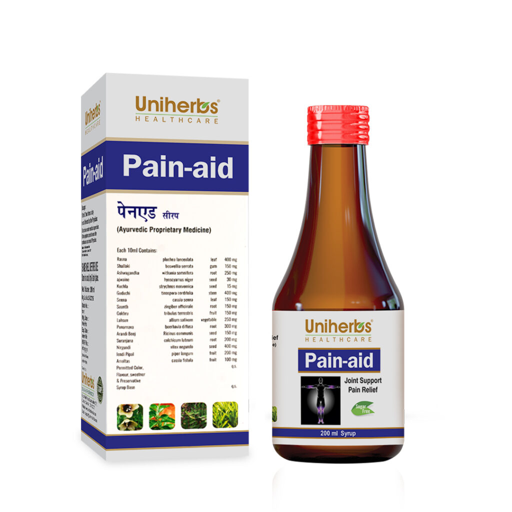 Uniherbs Pain Aid Joint Pain Relief Syrup | Instant Relief From Aches ...