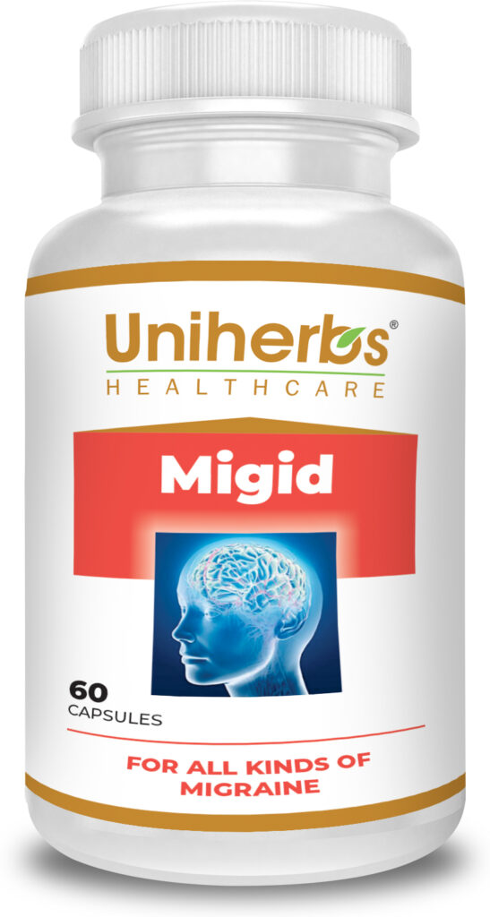 Uniherbs Migid Capsule For All Kind of Migraine Headache, Improve ...