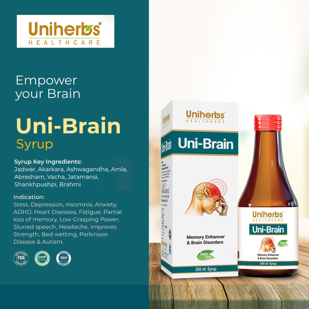 Uniherbs Unibrain Syrup for Brain Heath & Memory Function | Mind ...